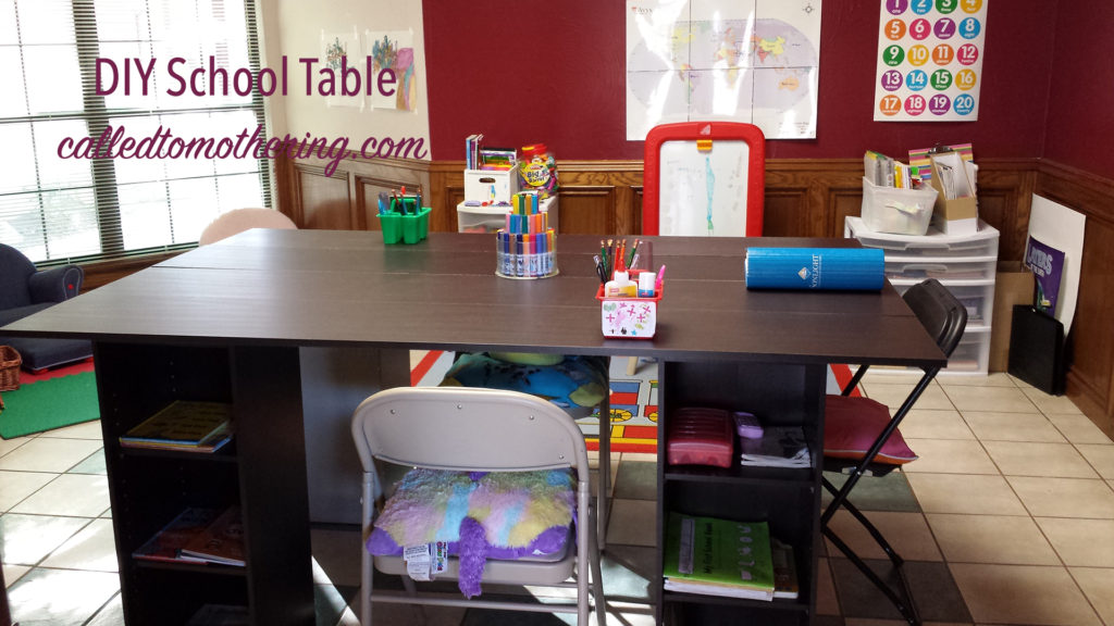 DIY School Table – Called To Mothering